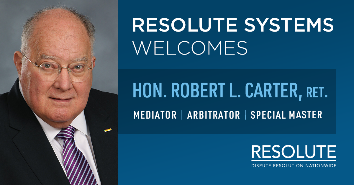 Resolute Welcomes Former Illinois State Supreme Court Justice Robert L. Carter to its Chicago ...